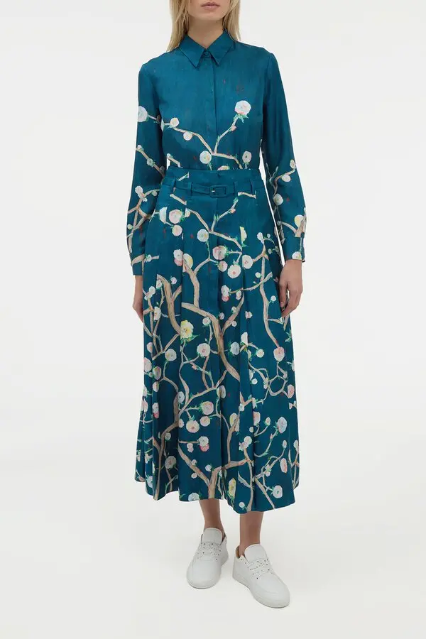 Gabriela Hearst Henri Printed Silk Twill Blouse