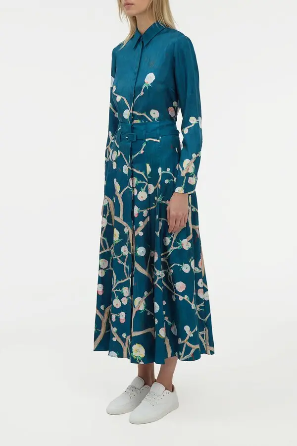 Gabriela Hearst Henri Printed Silk Twill Blouse