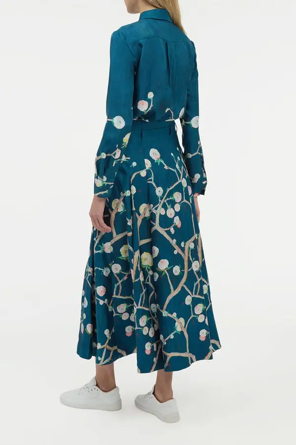 Gabriela Hearst Henri Printed Silk Twill Blouse