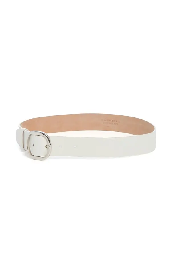 Gabriela Hearst Elster Belt In Leather - Ivory