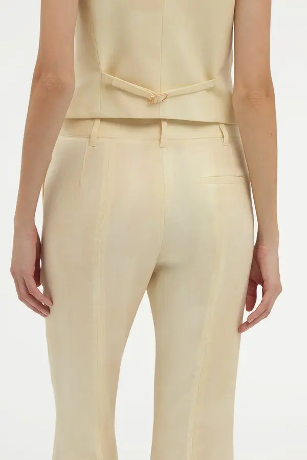 Gabriela Hearst Rhein Flare Virgin Wool Pant