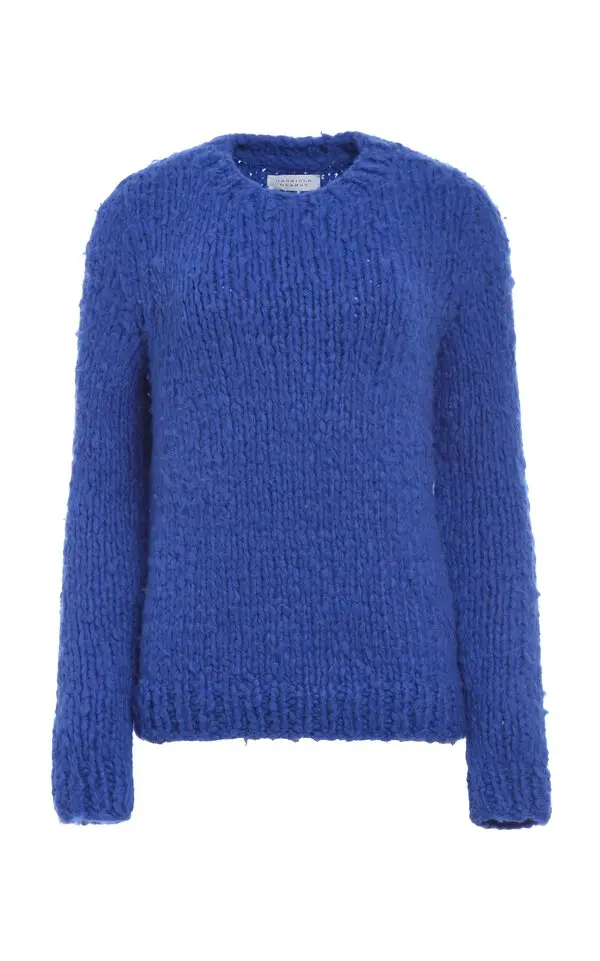 Gabriela Hearst Lawrence Knit Cashmere Sweater - Cobalt