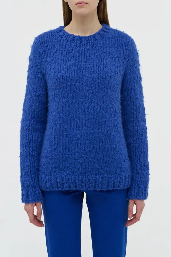 Gabriela Hearst Lawrence Knit Cashmere Sweater - Cobalt