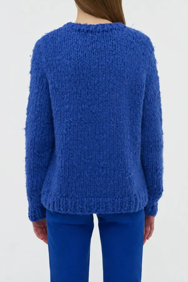 Gabriela Hearst Lawrence Knit Cashmere Sweater - Cobalt