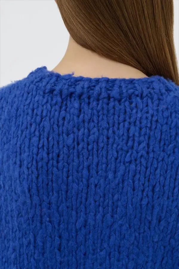 Gabriela Hearst Lawrence Knit Cashmere Sweater - Cobalt