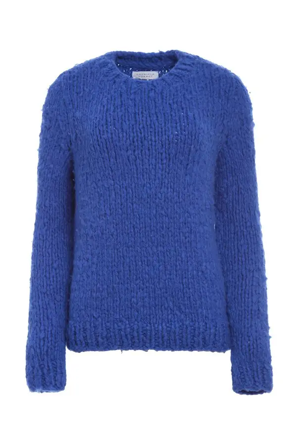 Gabriela Hearst Lawrence Knit Cashmere Sweater - Cobalt