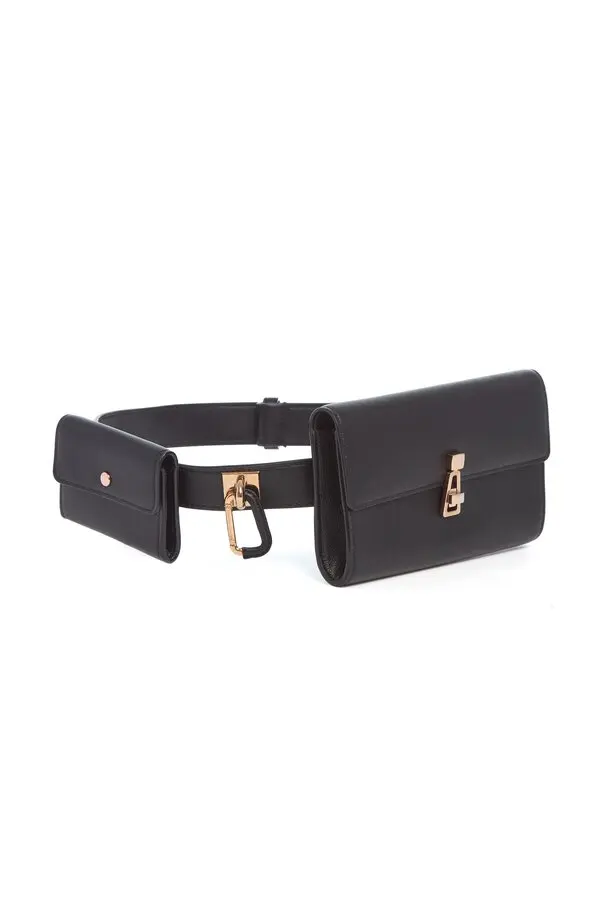 Gabriela Hearst Nappa Leather Tool Belt - Black