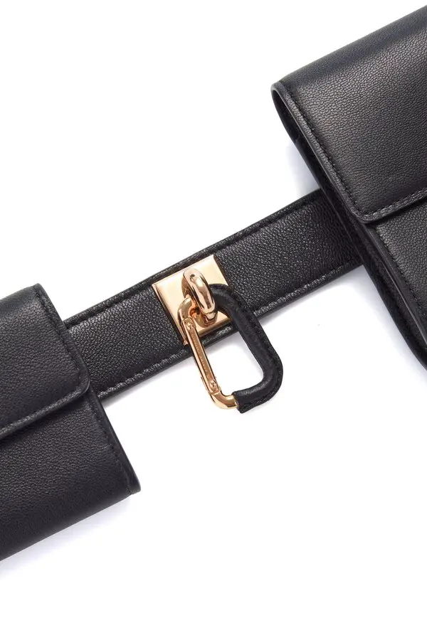 Gabriela Hearst Nappa Leather Tool Belt - Black