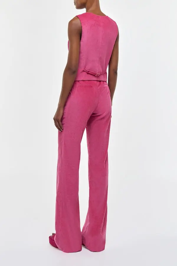 Gabriela Hearst Vesta Flare Pant - Fuchsia