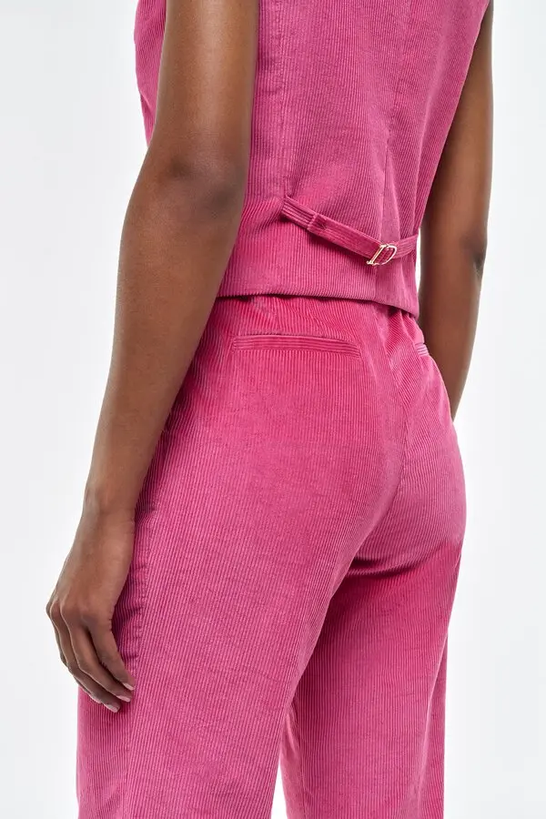 Gabriela Hearst Vesta Flare Pant - Fuchsia