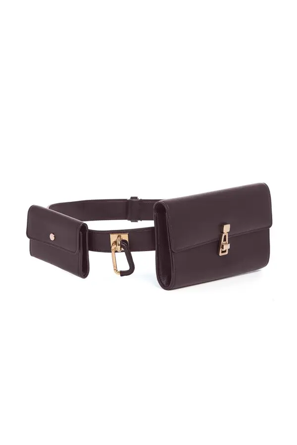 Gabriela Hearst Nappa Leather Tool Belt - Bordeaux