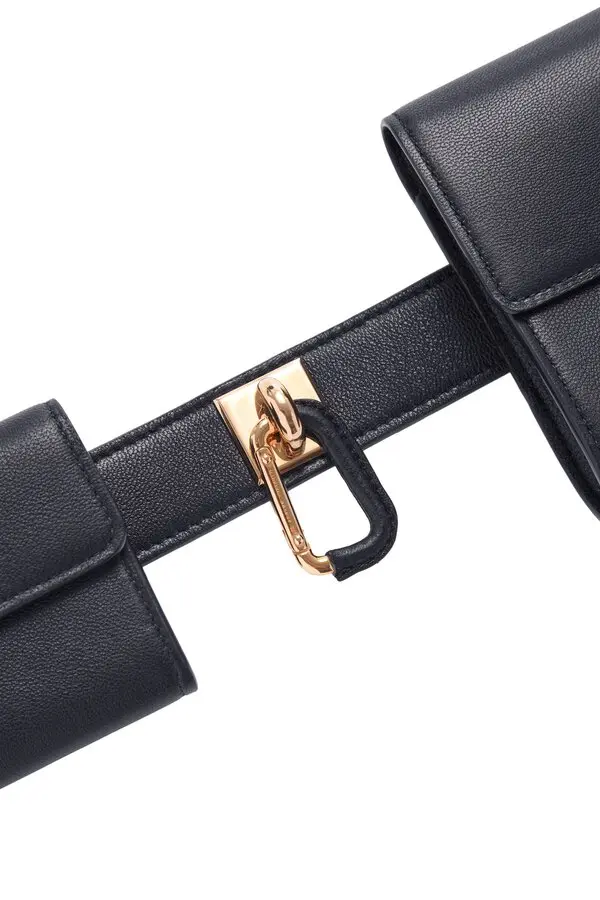 Gabriela Hearst Nappa Leather Tool Belt - Navy