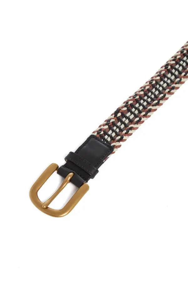 Gabriela Hearst Sam Braided Leather Belt