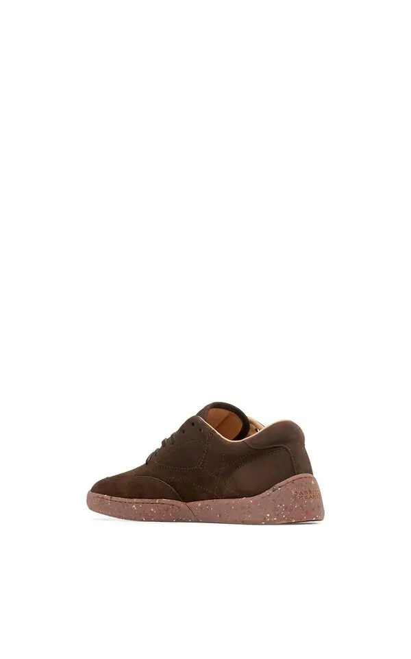 Gabriela Hearst Ohio Nubuck Slip-on Sneaker - Dark Chocolate