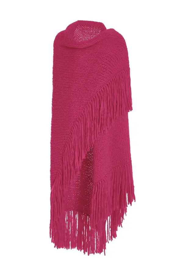 Gabriela Hearst Lauren Knit Wrap In Welfat Cashmere - Fuchsia