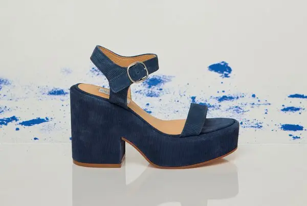 Gabriela Hearst Iman Platform Sandals - Navy
