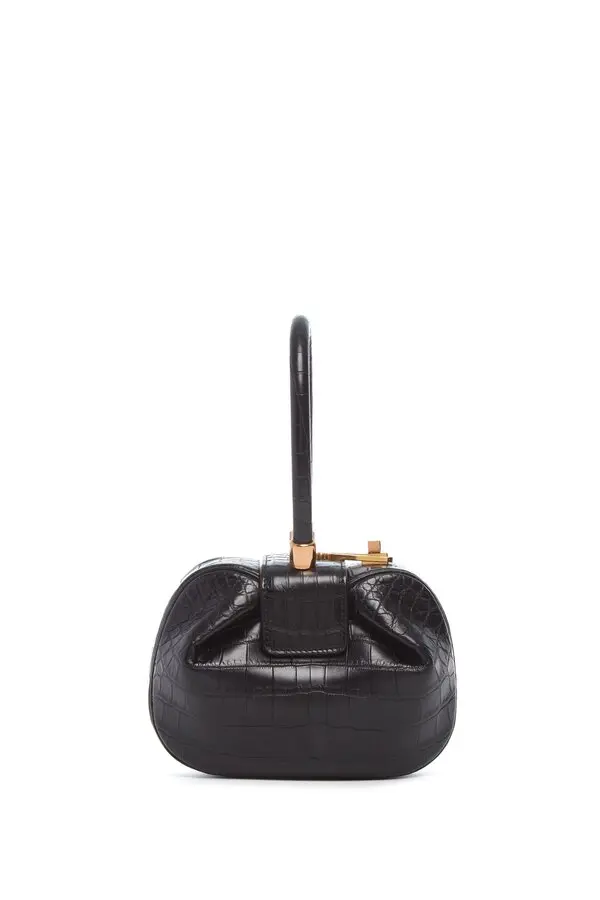 Gabriela Hearst Demi Bag In Crocodile Leather - Black