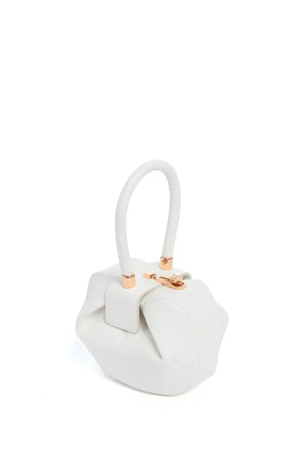 Gabriela Hearst Demi Bag In Crocodile Leather - Ivory
