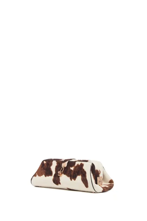 Gabriela Hearst Paola Clutch - Ivory/cognac Multi