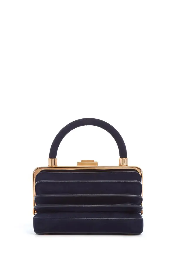 Gabriela Hearst Diana Bag In Suede - Navy
