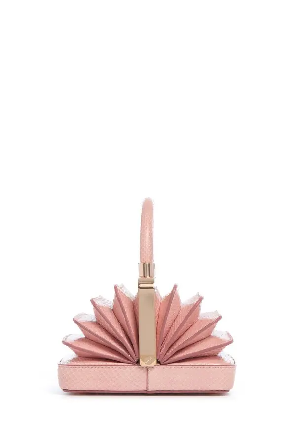 Gabriela Hearst Diana Bag In Snakeskin - Pink