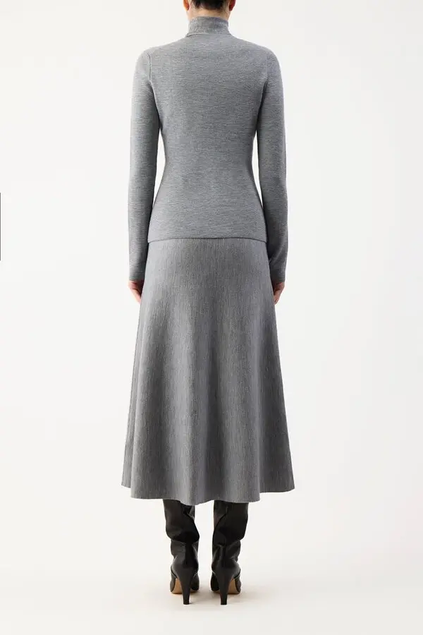 Gabriela Hearst May Knit Turtleneck - Heather Grey