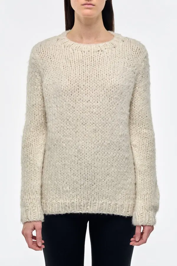 Gabriela Hearst Lawrence Knit Cashmere Sweater - Ivory