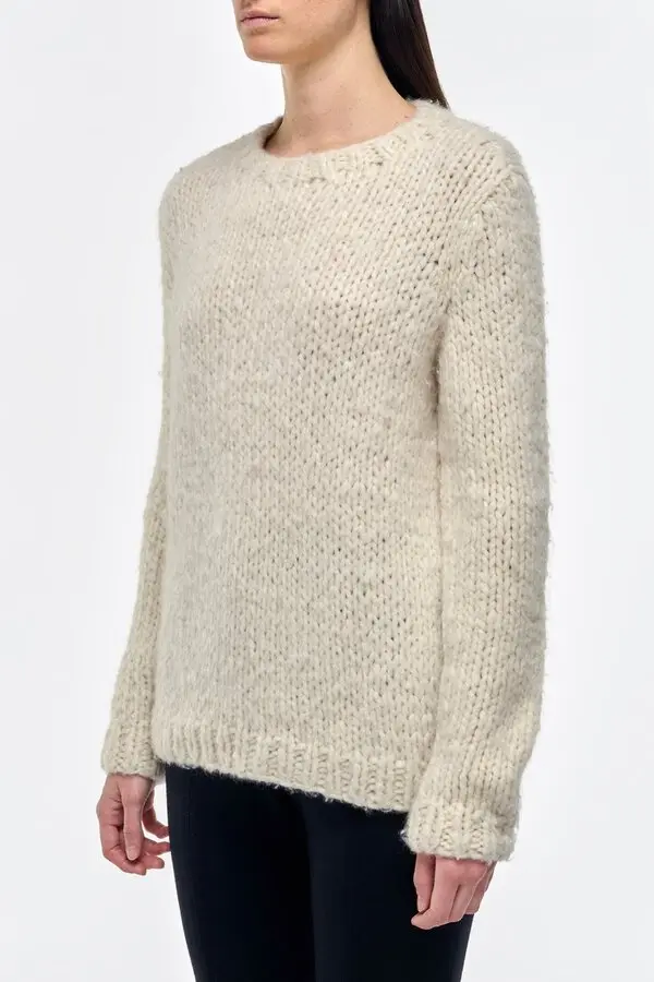 Gabriela Hearst Lawrence Knit Cashmere Sweater - Ivory