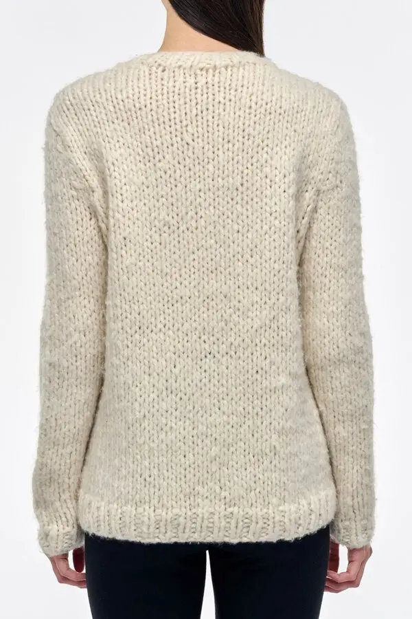 Gabriela Hearst Lawrence Knit Cashmere Sweater - Ivory