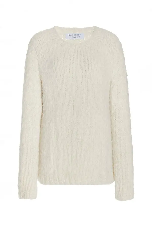 Gabriela Hearst Lawrence Knit Cashmere Sweater - Ivory