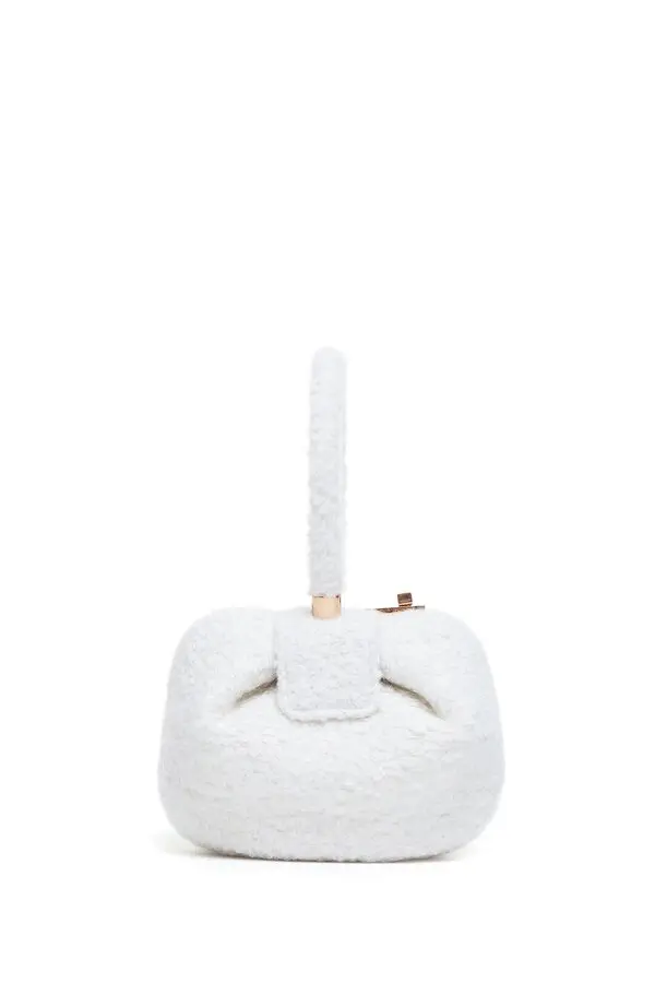 Gabriela Hearst Cashmere Boucle Demi Bag - Ivory