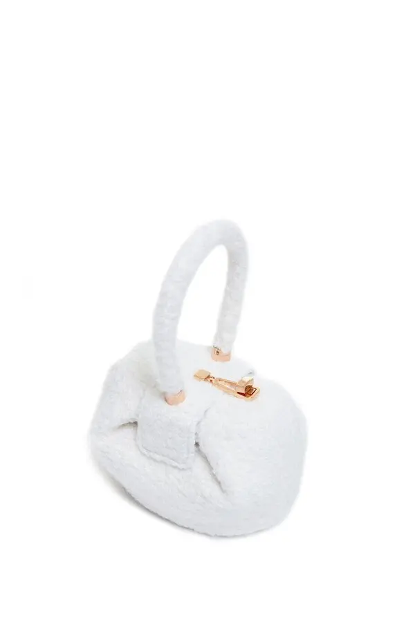 Gabriela Hearst Cashmere Boucle Demi Bag - Ivory