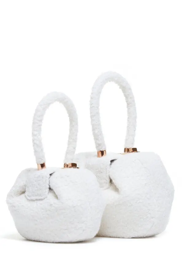 Gabriela Hearst Nina Bag In Cashmere Boucle - Ivory