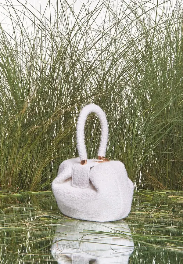 Gabriela Hearst Nina Bag In Cashmere Boucle - Ivory