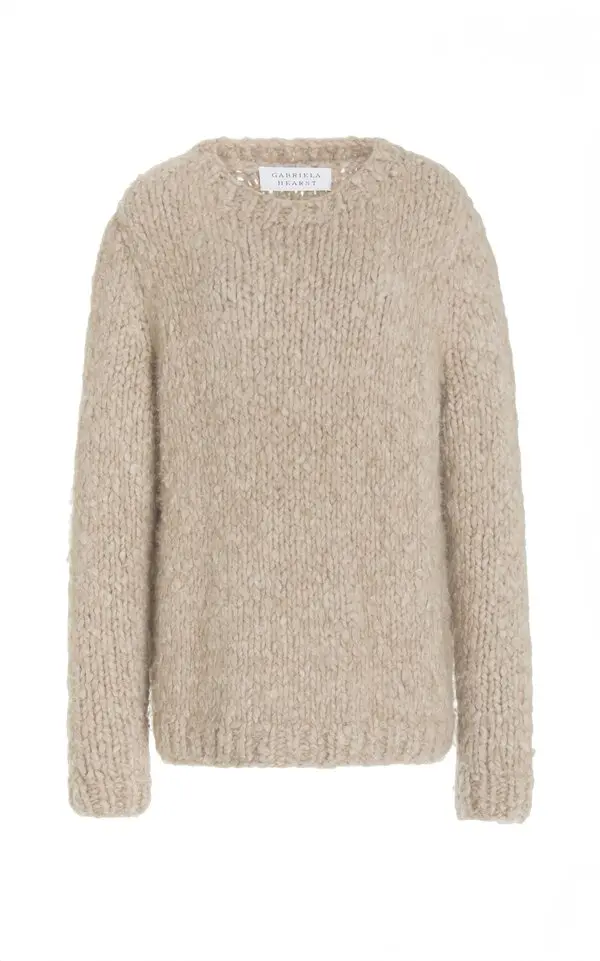 Gabriela Hearst Lawrence Knit Sweater - Oatmeal