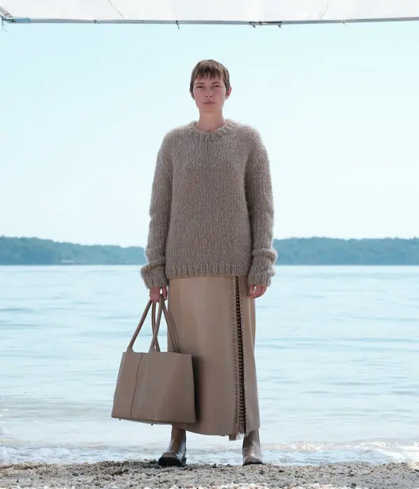 Gabriela Hearst Lawrence Knit Sweater - Oatmeal