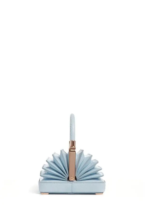 Gabriela Hearst Small Diana Snakeskin Bag - Light Blue