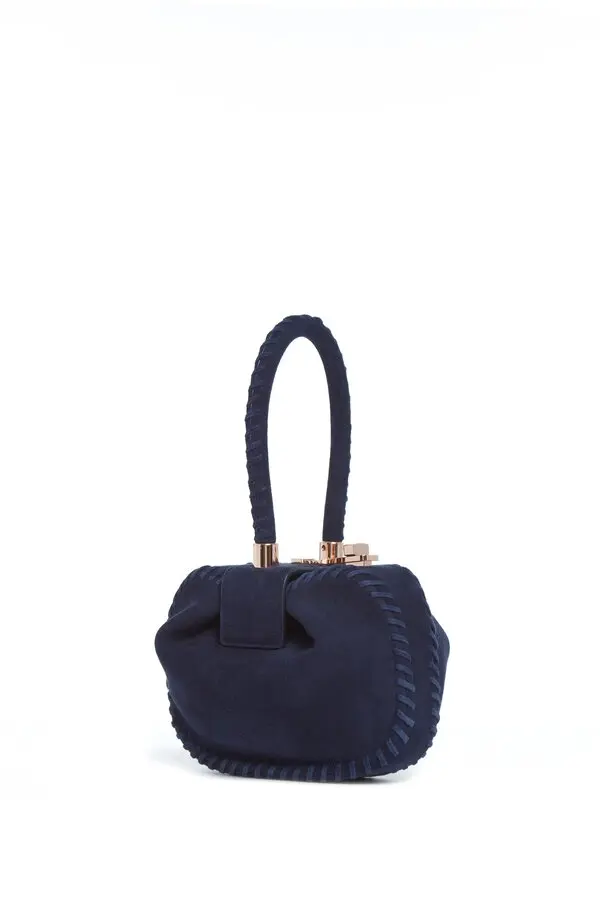 Gabriela Hearst Whipstitch Demi Bag - Navy
