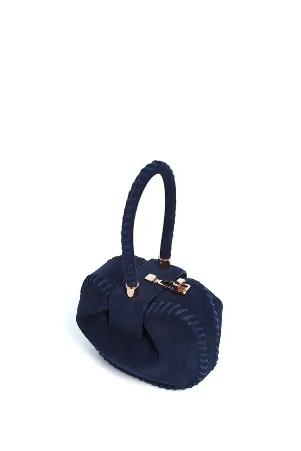 Gabriela Hearst Whipstitch Demi Bag - Navy