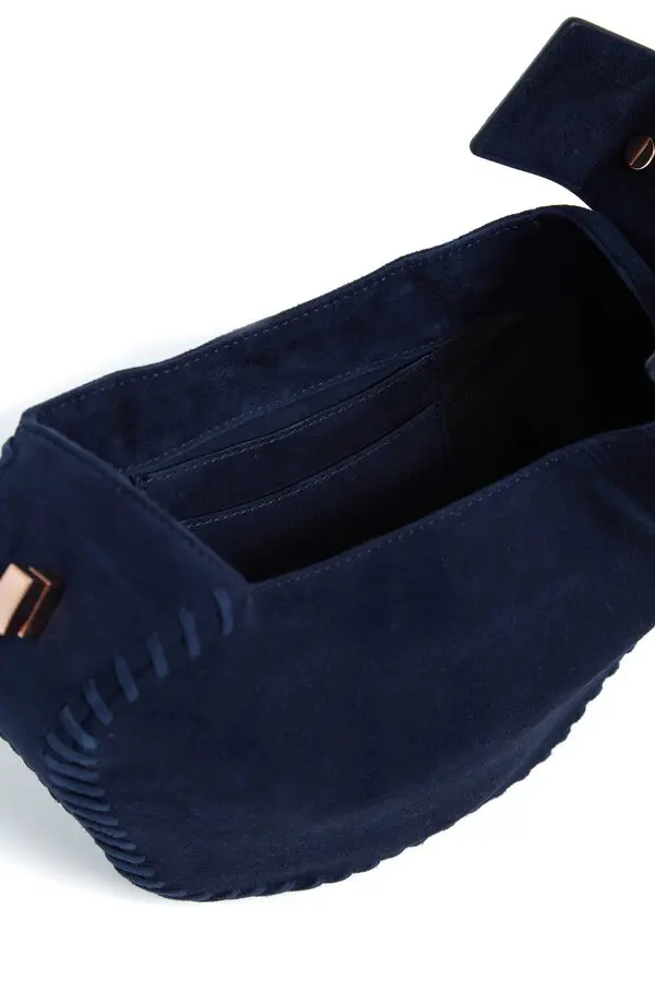 Gabriela Hearst Whipstitch Demi Bag - Navy