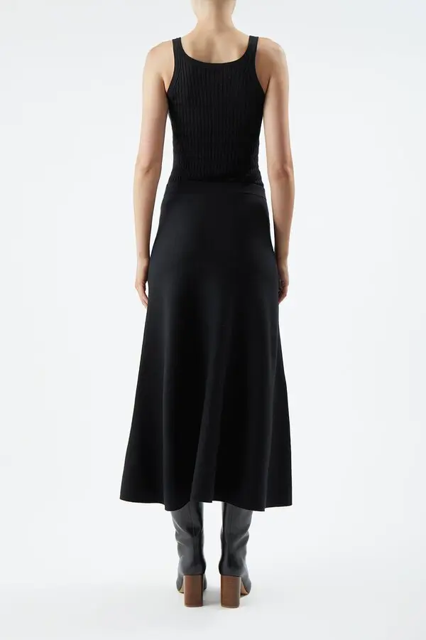 Gabriela Hearst Nevin Pointelle Knit Tank Top In Cashmere Silk - Black