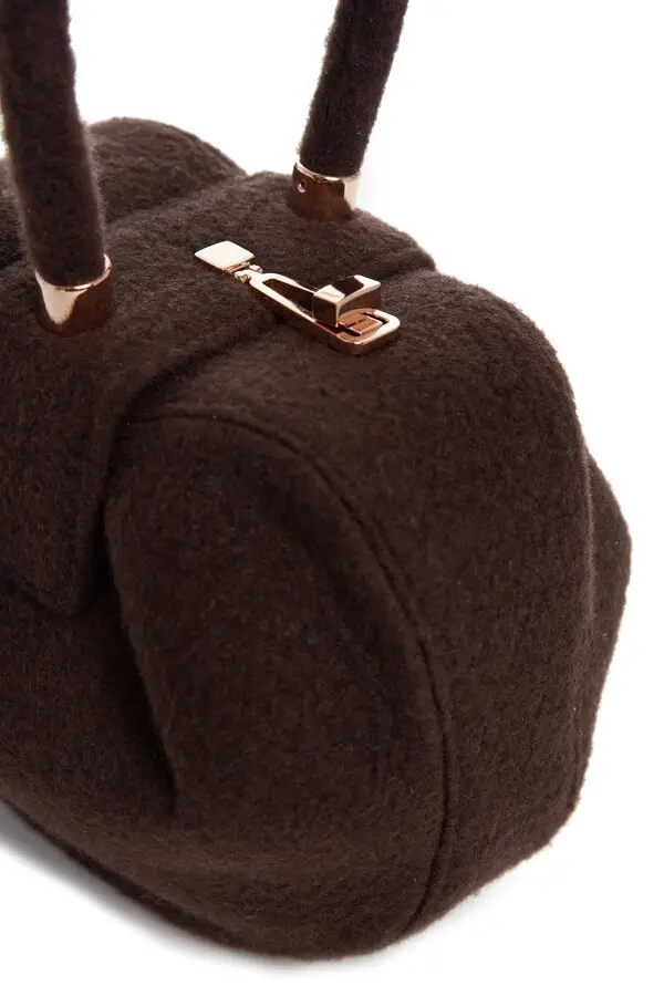 Gabriela Hearst Nina Bag In Cashmere Felt - Chocolate