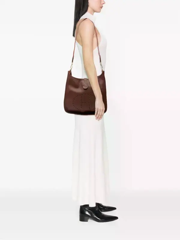 Hermès 2000-2014 Clemence Evelyne I Pm Crossbody Bag - Brown