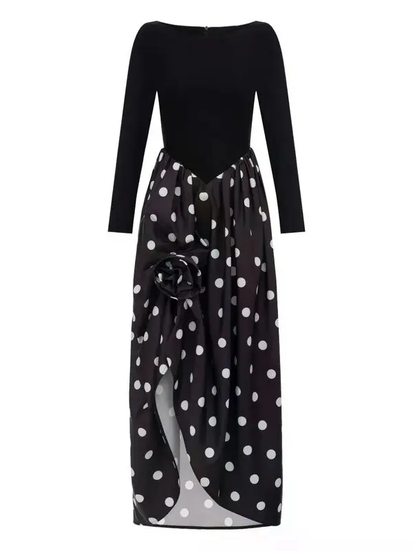 Sleeper Aurora Polka-dot Maxi Dress
