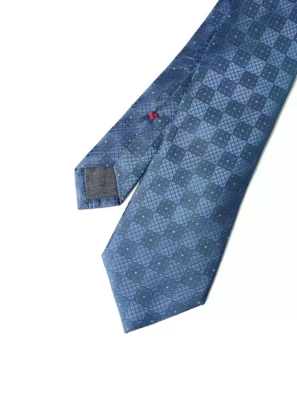 Brunello Cucinelli Textured Pattern Silk Tie