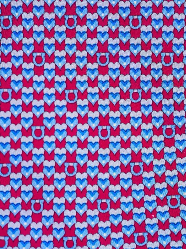 FERRAGAMO Heart-print Neck Tie