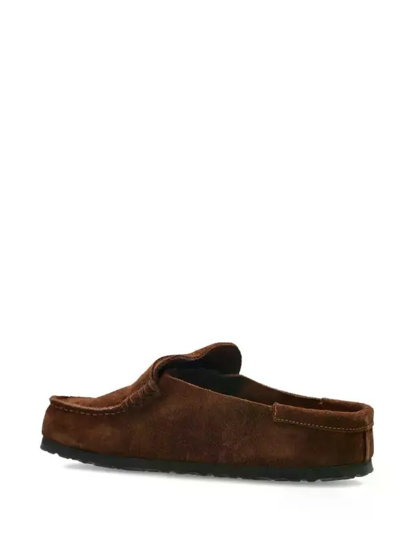 BIRKENSTOCK Naples Suede Mules - Brown