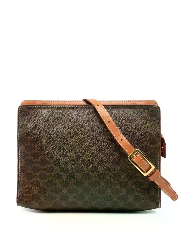 Celine 2000 Macadam Coated Canvas Crossbody Bag