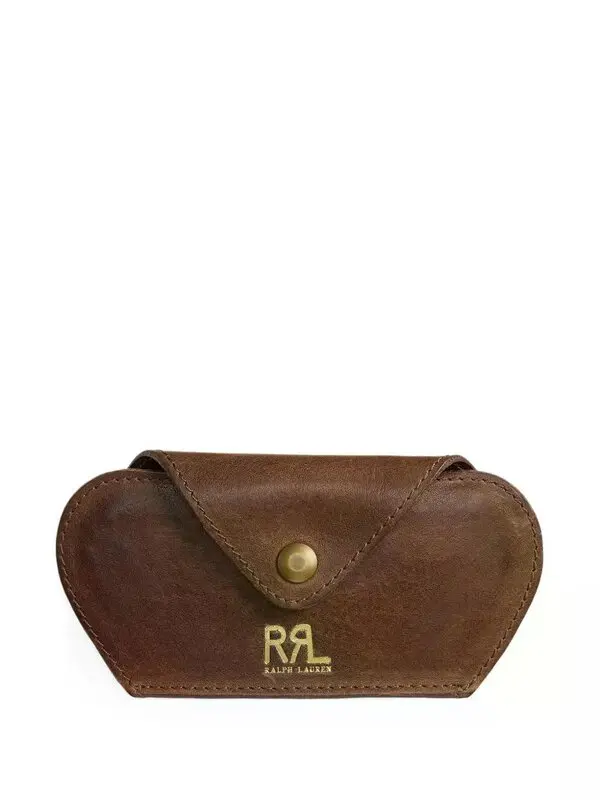 Ralph Lauren Leather Glasses Case - Brown