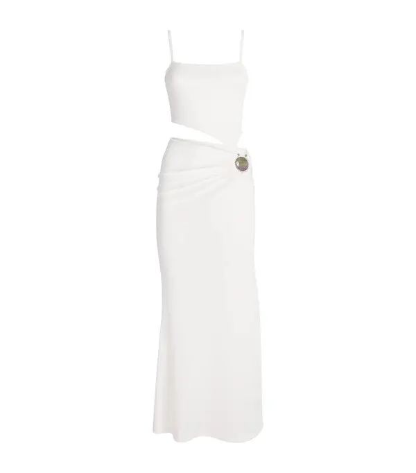 Christopher Esber Ribbed Cut-out Maxi Dress